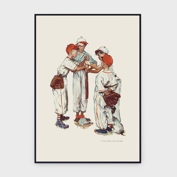 Norman Rockwell Baseball - Etsy