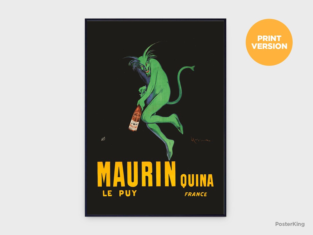 Maurin Quina Apéritif 1906 Original Vintage Poster, INSTANT DOWNLOAD ...
