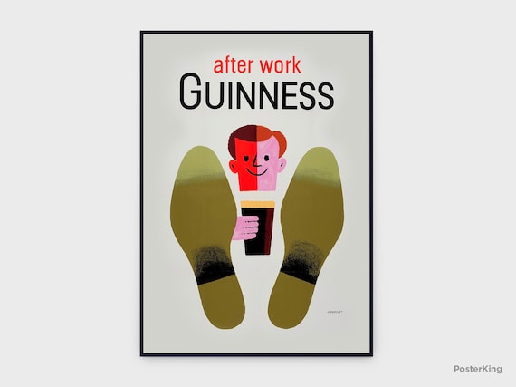 Original Vintage Guinness Stout Advertising Poster