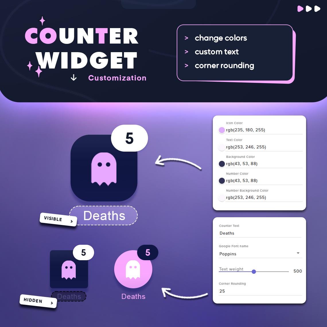 Counter Widget | Wins Losses Counter for Twitch | Streamelements Widget ...