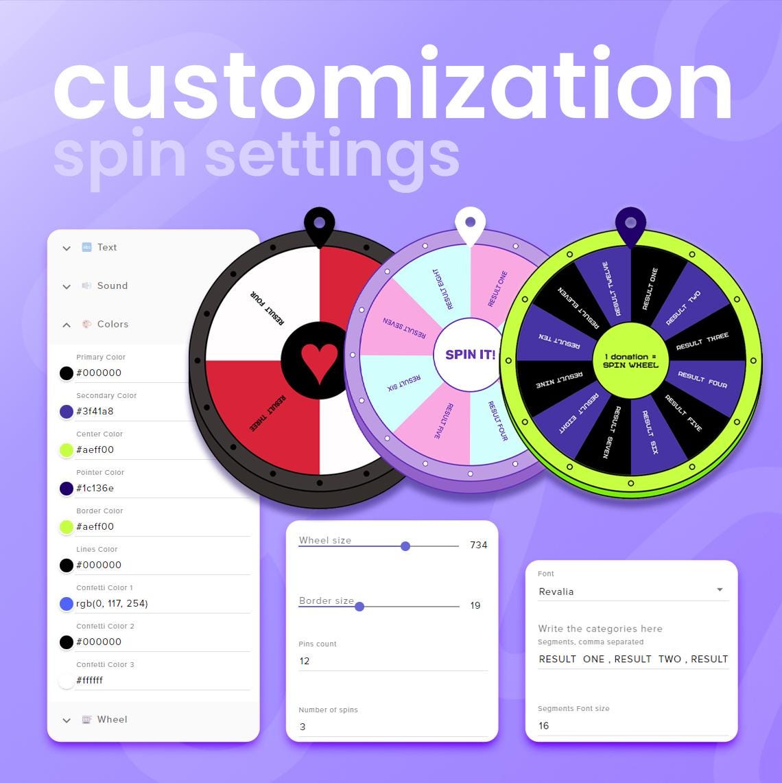 Wheel of Fortune Widget | Roulette Widget for Twitch | Streamelements ...