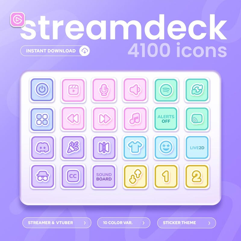 Stream Deck Dock Icons - Etsy