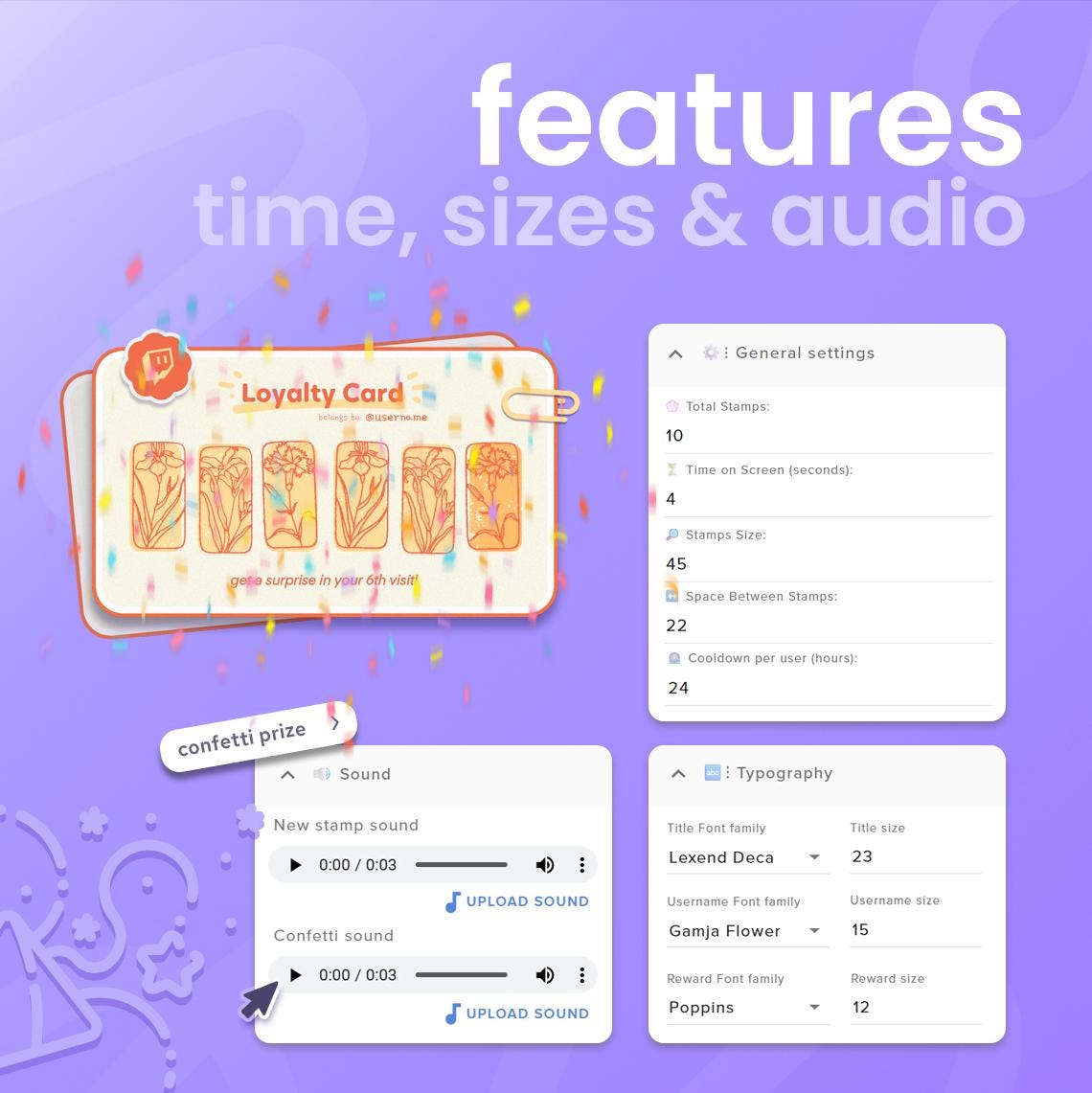 Loyalty Card Widget | Twitch & Youtube | Customizable Widget ...