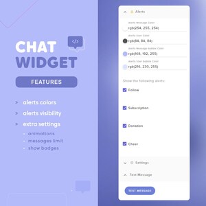 Bubbles Customizable Chat Widget | Chat for Twitch | Chat Box for ...