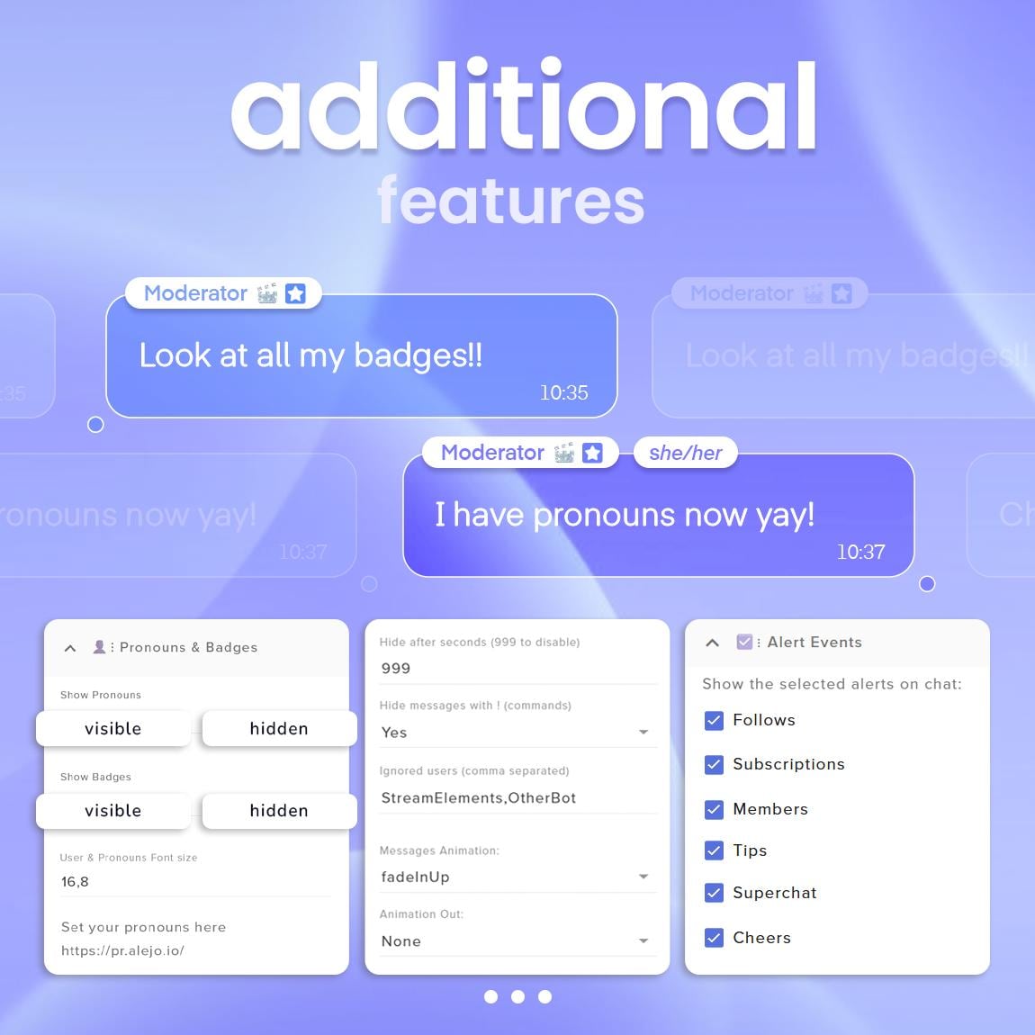 Frosted Glass Chat Widget | Twitch & Youtube | Customizable | Chat With ...