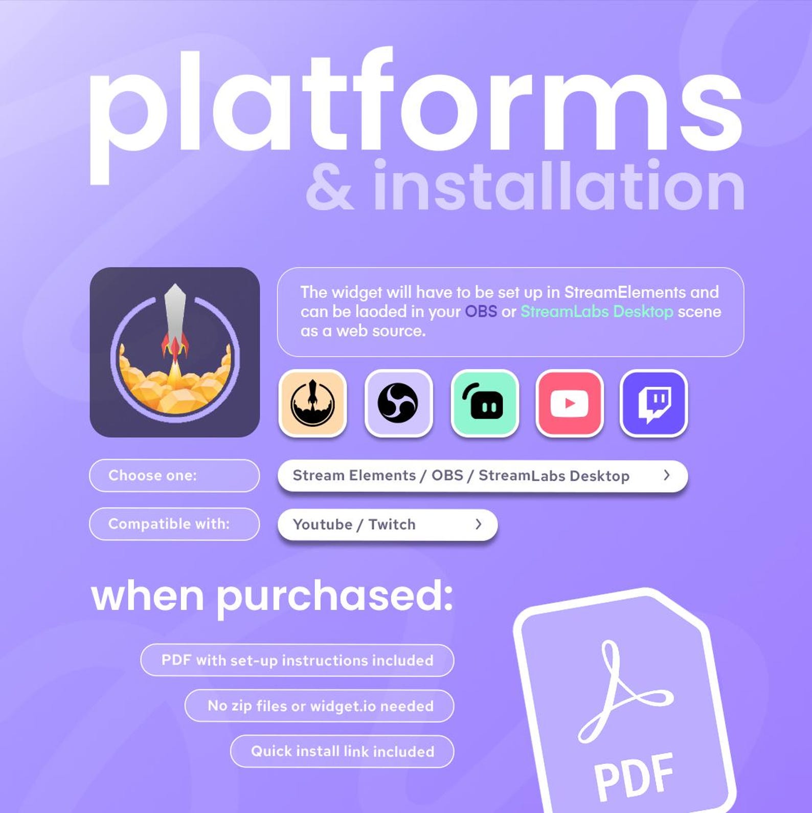 Health Bar Widget | Twitch & Youtube | (42) Icons | Customizable Widget ...
