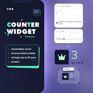 Counter Widget | Wins Losses Counter for Twitch | Streamelements Widget | Customizable Widget - Etsy