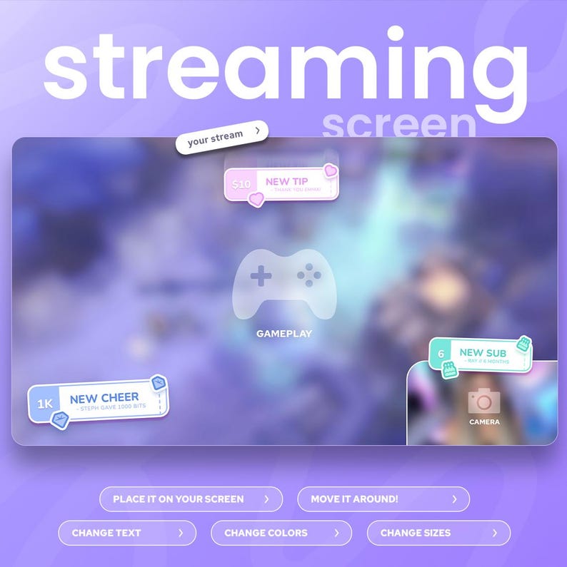 Alert Box Widget | Twitch, Youtube & Ko-fi | (43) Icons | Customizable ...