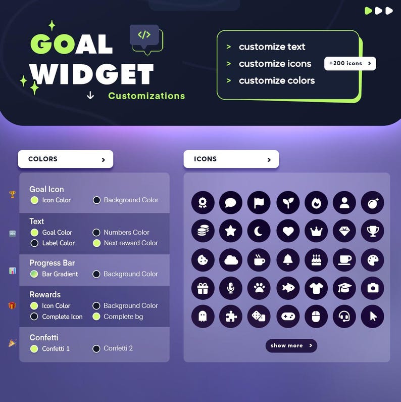 Rewards Bar Goal Widget | Hypetrain | Minimal Goal Bars for Twitch ...