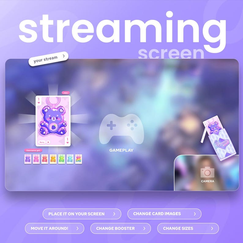 TCG Collectible Cards Widget | Twitch & Youtube | Blind Box ...