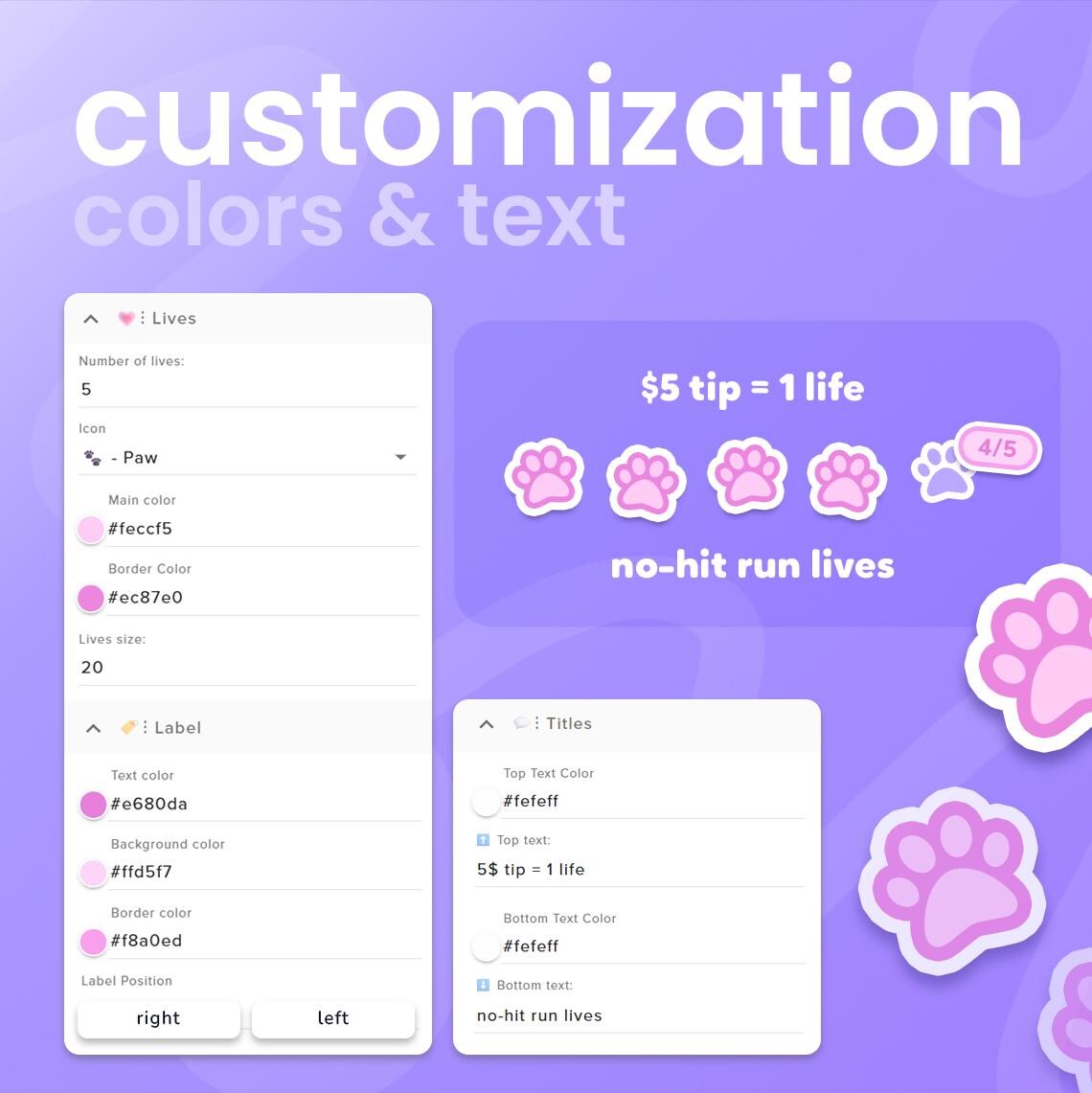 Health Bar Widget | Twitch & Youtube | (42) Icons | Customizable Widget ...