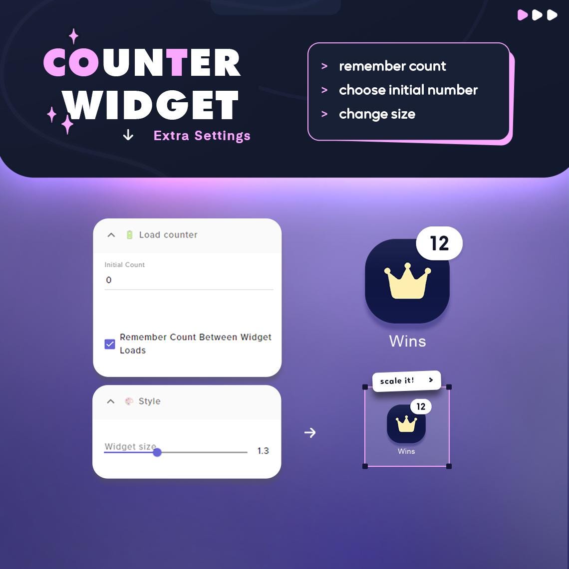 Counter Widget | Wins Losses Counter for Twitch | Streamelements Widget ...