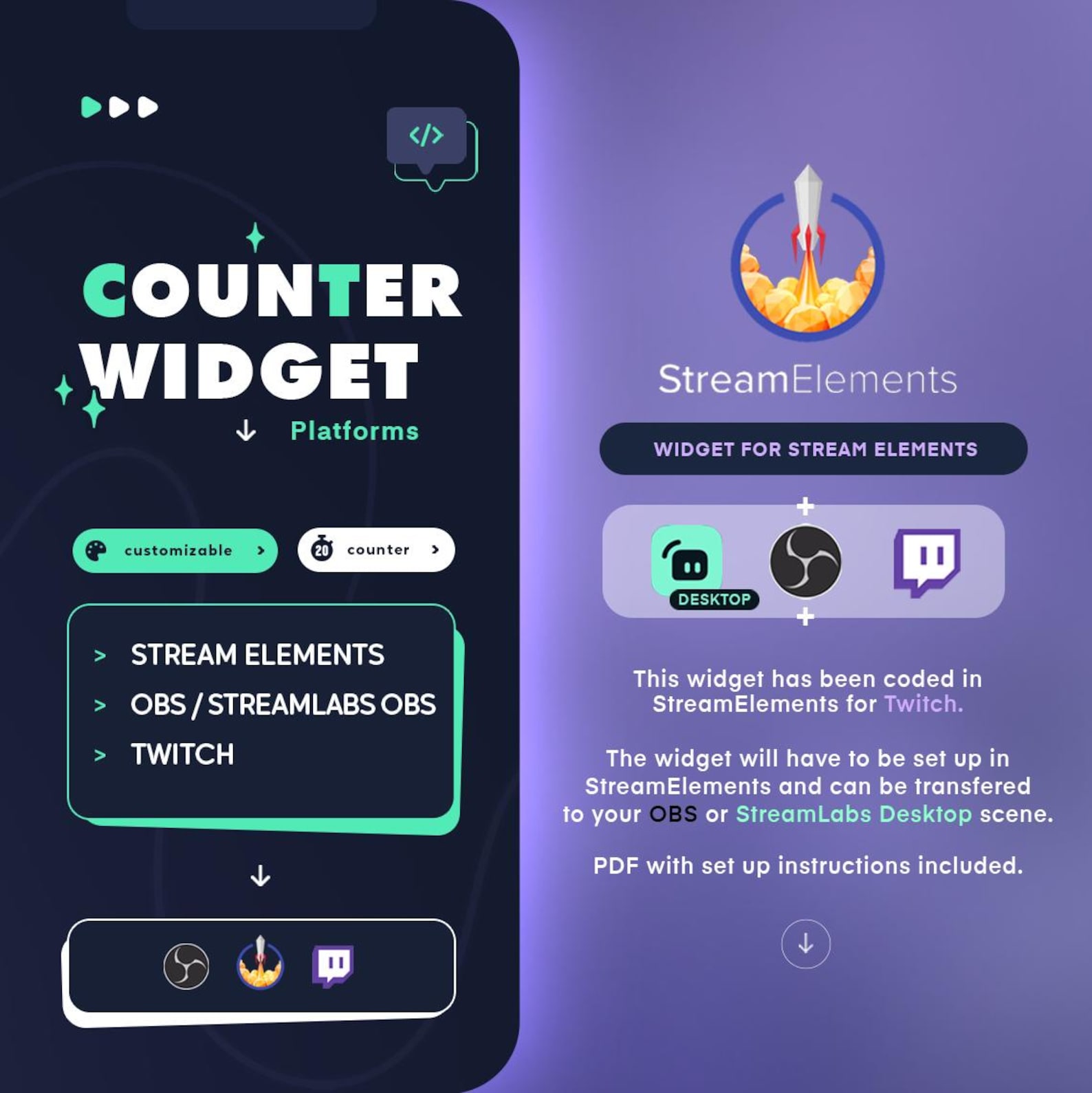 Counter Widget | Wins Losses Counter for Twitch | Streamelements Widget ...