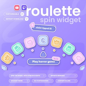 Spinning Wheel Widget | Twitch, Youtube & Ko-fi | (46) Icons ...