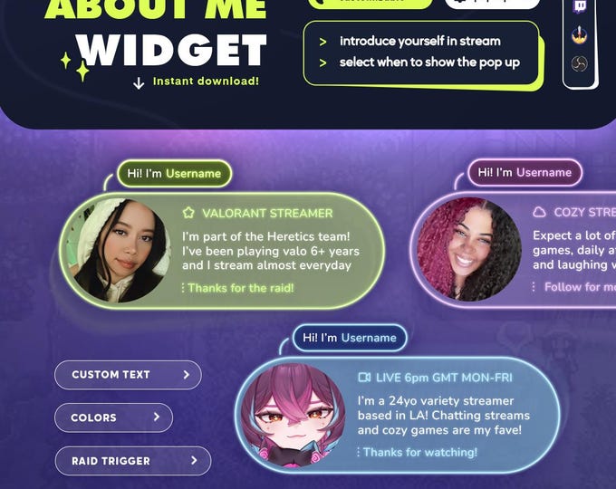 New Chatter Welcome Widget • Popup Welcomer for Twitch and Youtube ...