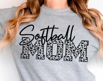Softball Mom Cheetah Svg - Etsy