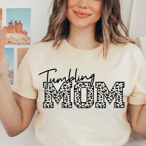Tumbling Mom Svg, Tumbling Mom Shirt Svg Cut File,leopard, Cheetah ...