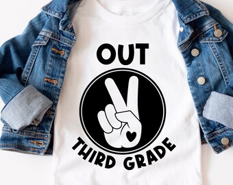 Peace Out 3rd Grade Png - Etsy