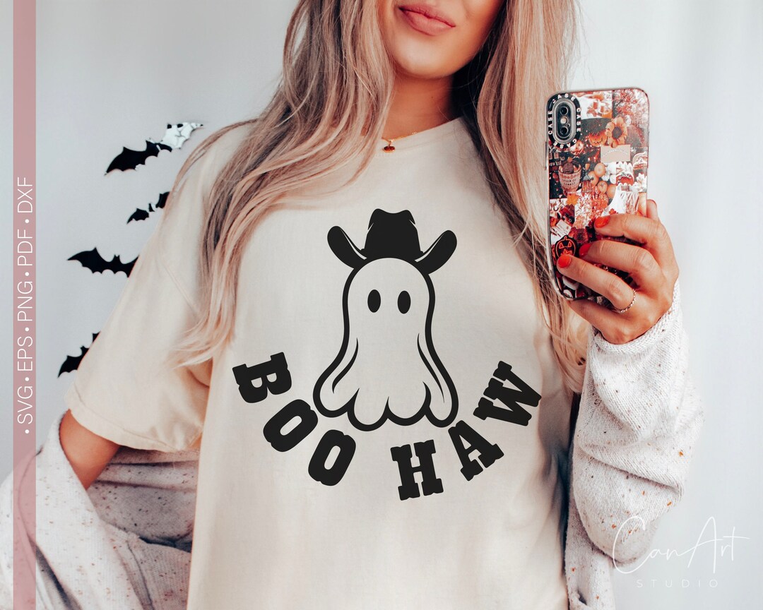 Boo Haw Svg Png Cowboy Ghost Svg Boo Svg Halloween Svg - Etsy