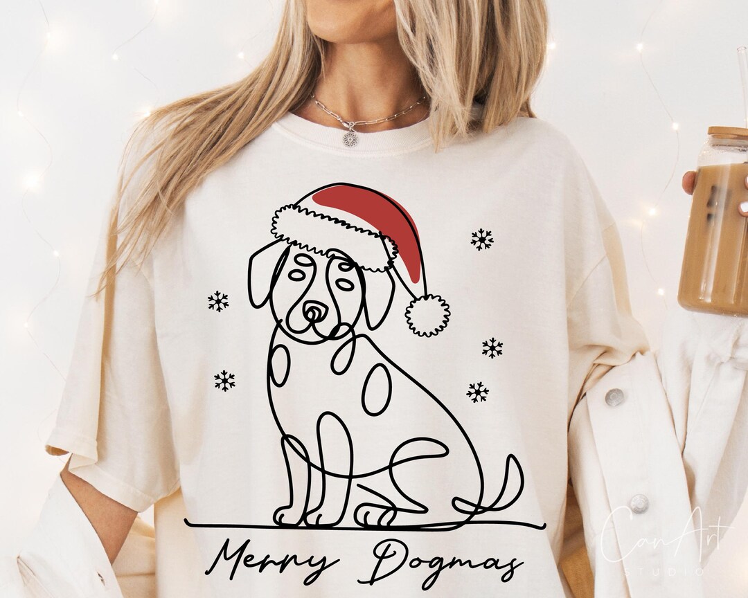 Merry Dogmas PNG: Christmas Dog Mom Sublimation Design (digital ...