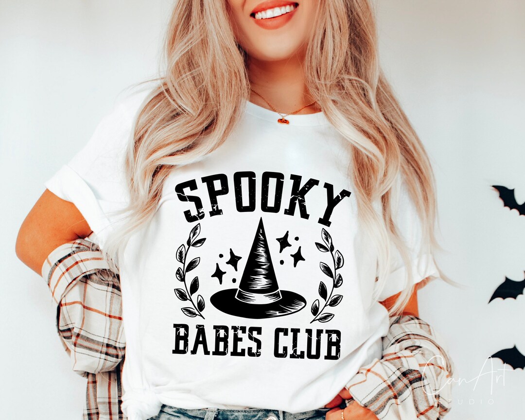 Spooky Babes Club Svg Png Halloween Social Club Svg Girly Svg Cut