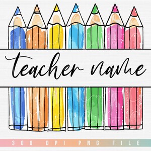 Teacher Png, Teacher Split Monogram Png, Custom Teacher Gifts ...