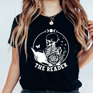 The Reader Svg Png, Book Lover Svg, Book Club, Book Worm Svg, Skeleton ...