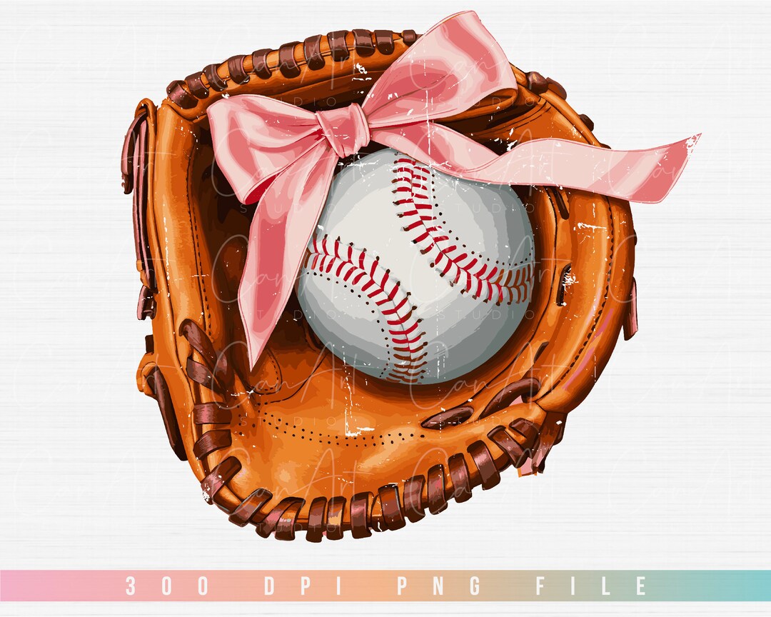 Baseball Coquette PNG: Girly Bow Clipart, Sports T-shirt Design (digital Download) - Etsy