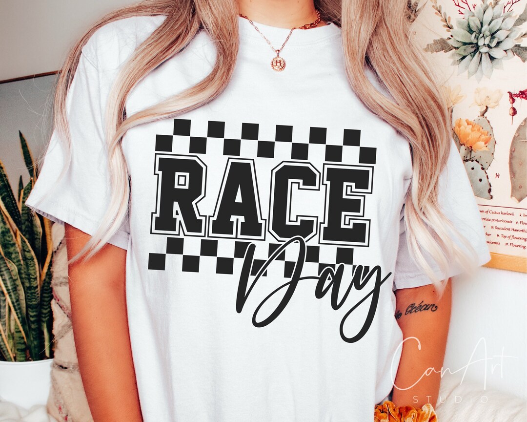 Race Day Svg Png, Race Cut File for Cricut, T-shirt Design Race Day ...