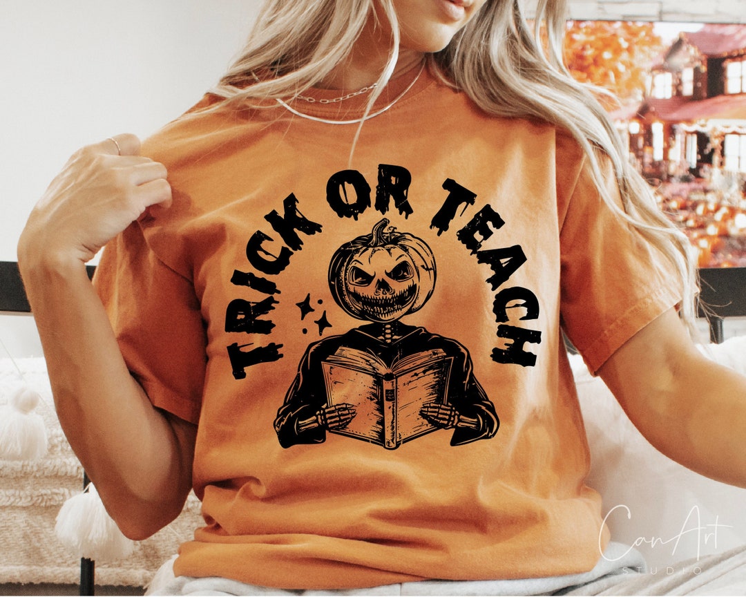 Halloween Teacher Svg Png, Trick or Teach Svg, Spooky Teacher ...