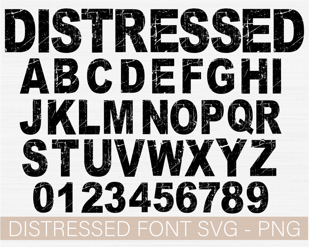 Distressed Font Svg, Grunge Font Svg, Distressed Alphabet Svg, Grunge ...