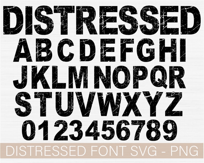 Distressed Font