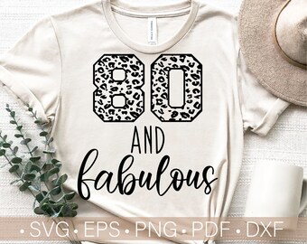 Happy 80th SVG Birthday Svg 80 Years Loved 80 Years - Etsy