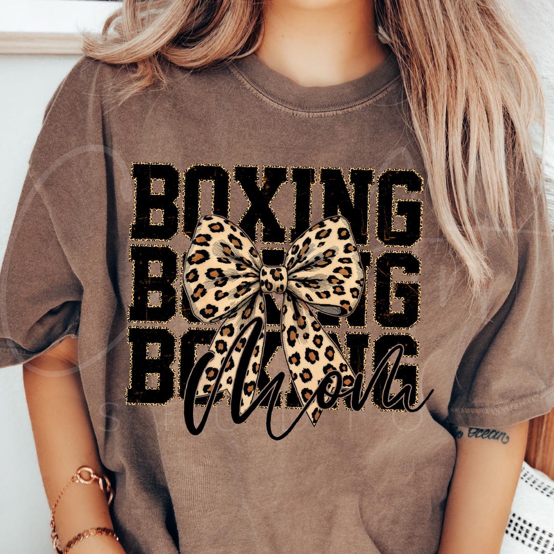 Boxing Mom PNG: Fight Night Design, Sublimation Print (digital Download ...