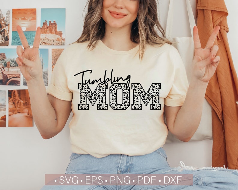 Tumbling Mom Svg Tumbling Mom Shirt Svg Cut Fileleopard - Etsy