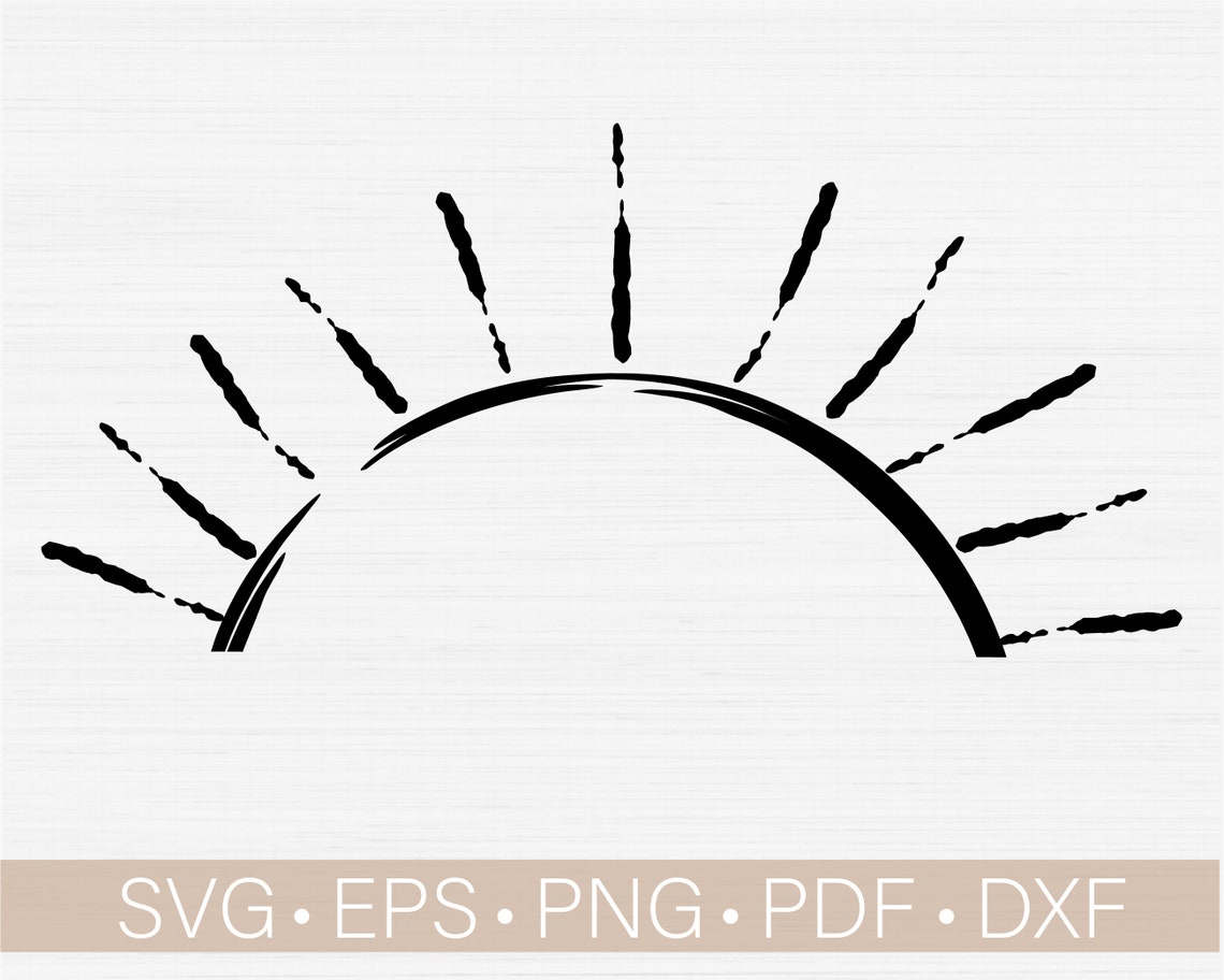 Sun Svg Sunshine Svg Summer Svg Vector Clipart Boho Sun | Etsy
