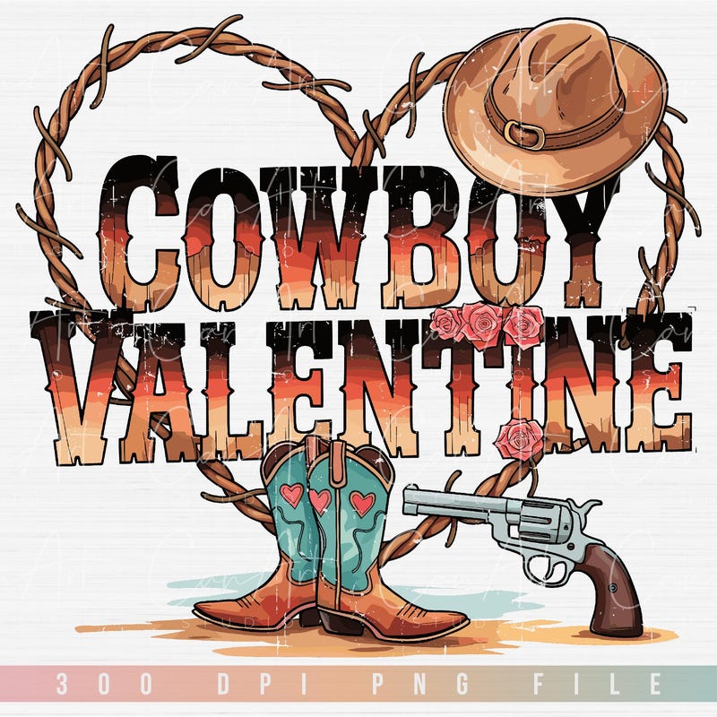 Cowboy Valentine - Etsy