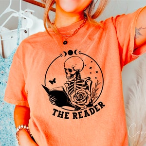 The Reader Svg Png, Book Lover Svg, Book Club, Book Worm Svg, Skeleton ...