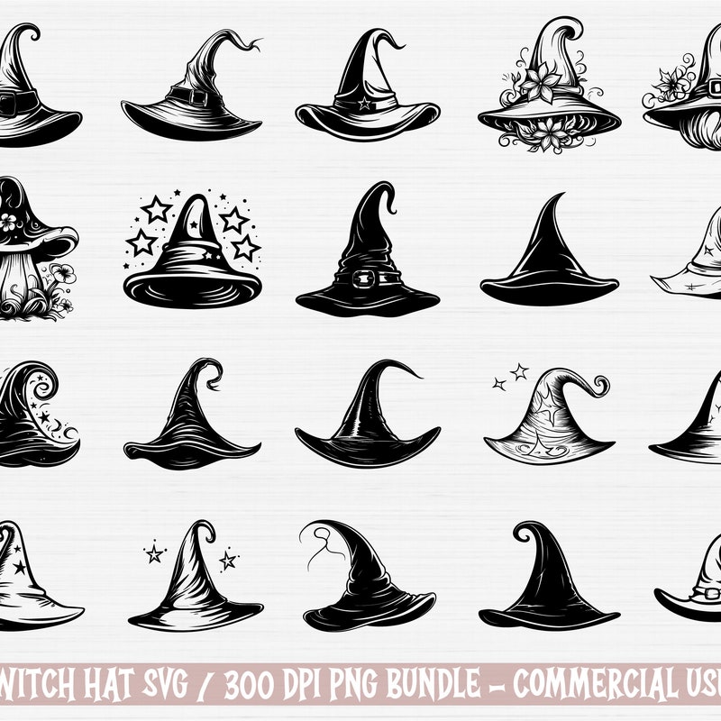 Witch Hat Svg - Etsy