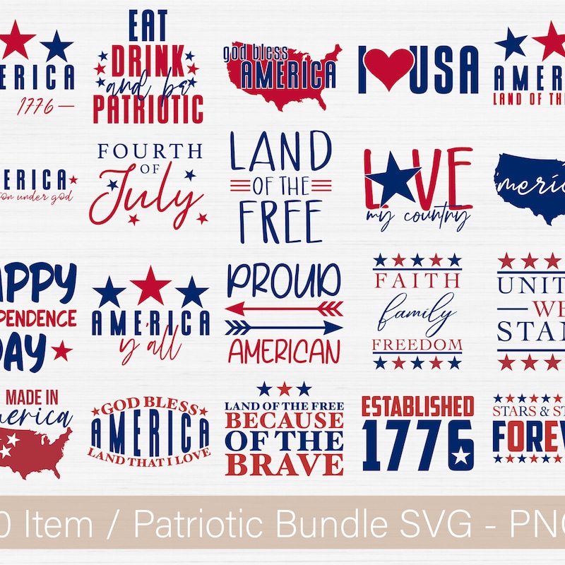 Patriotic Svg - Etsy