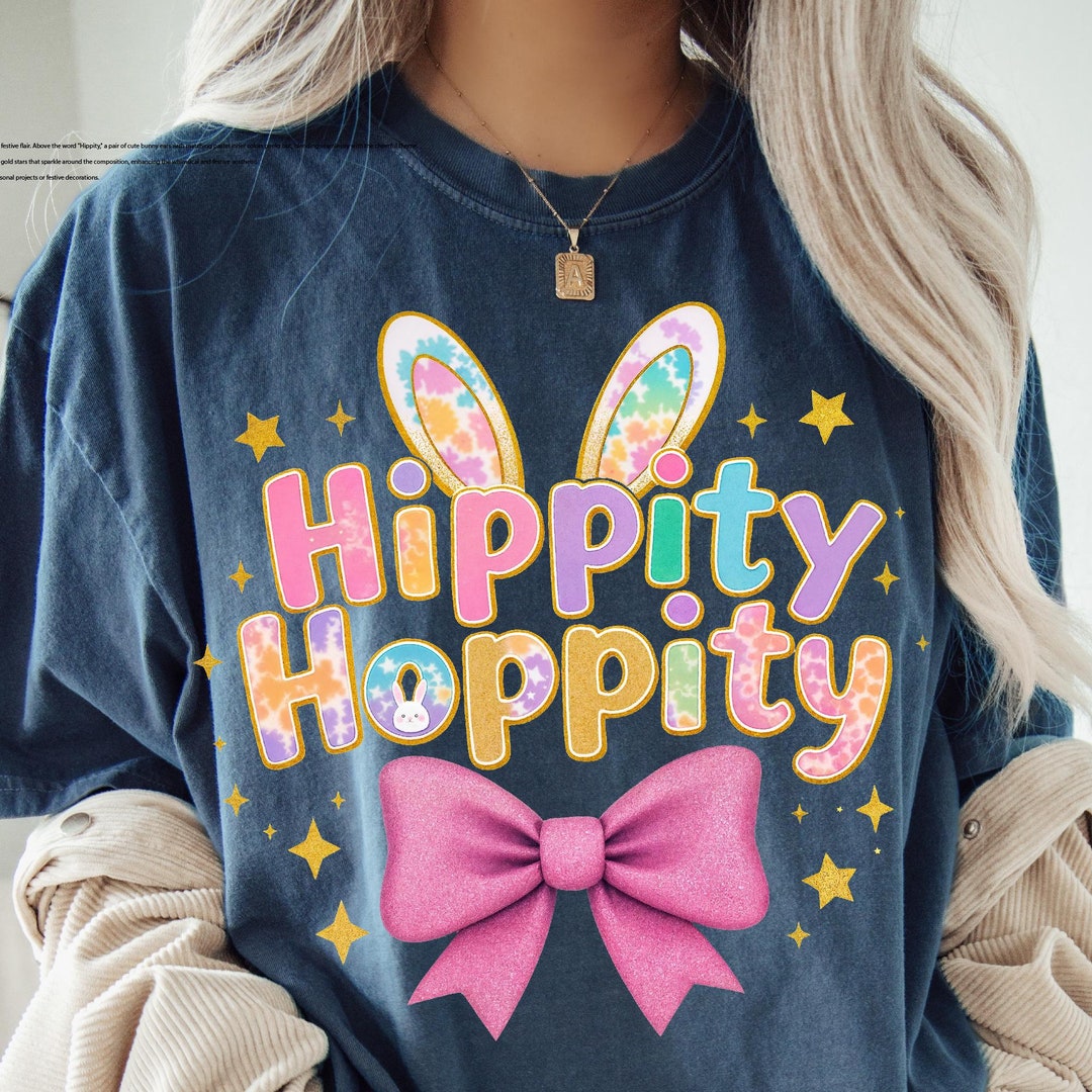 Hippity Hoppity Png Easter Sublimation Design, Bunny Themed Easter ...