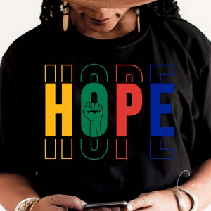 Hope Svg Png, Juneteenth Svg, Freedom Svg, Black History Month Svg Cut ...