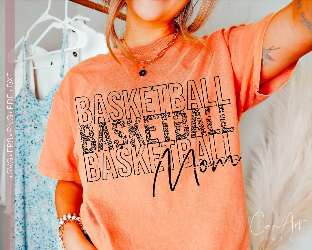 Distressed Basketball Mom SVG: Grunge Mama Shirt Design (digital ...