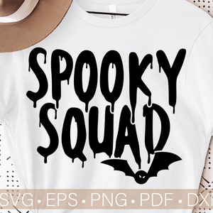 Spooky Squad Halloween SVG: Funny Kids Shirt Design (digital Download ...