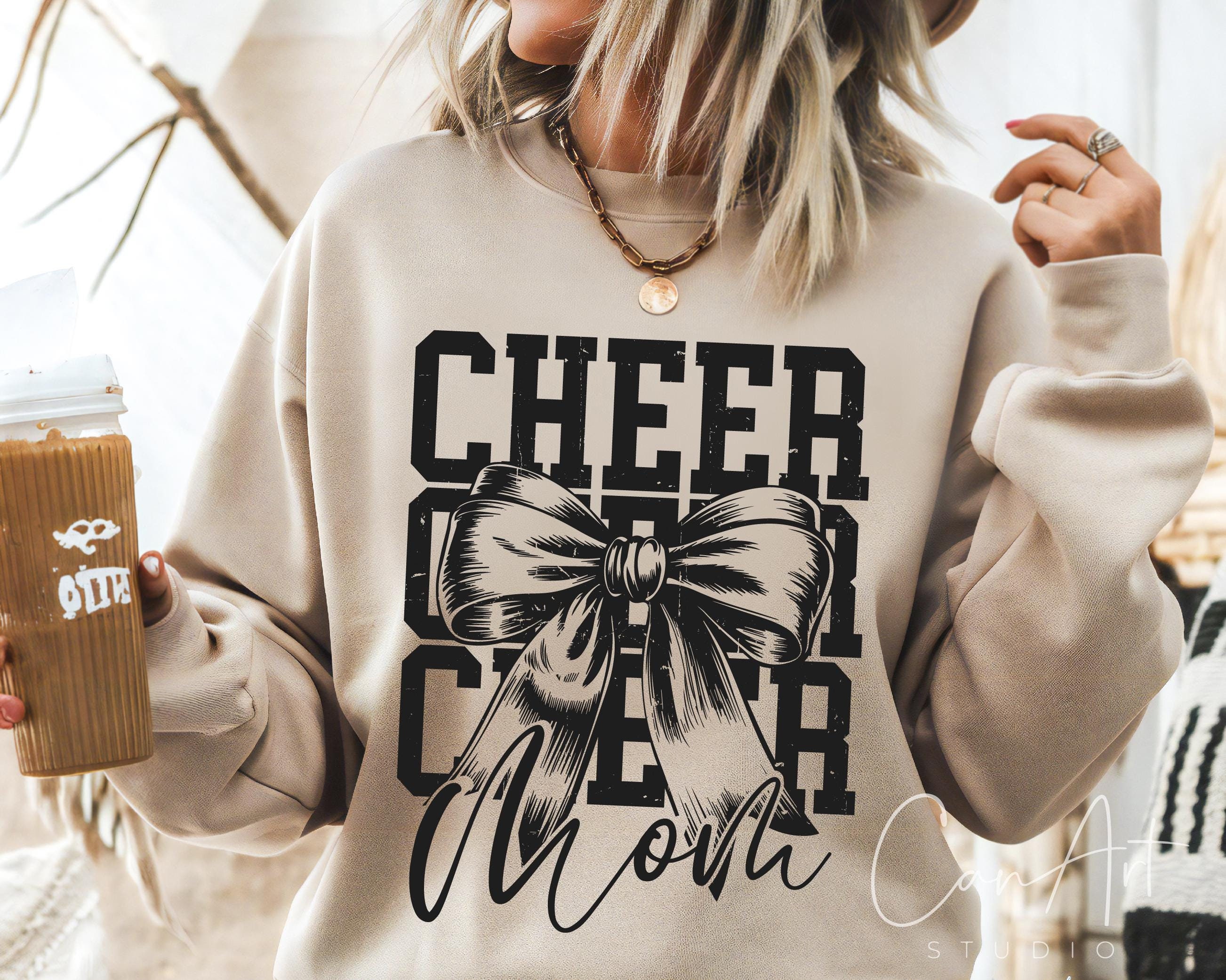 Cheer Mom SVG PNG: Coquette Cheerleading Design (digital File) - Etsy