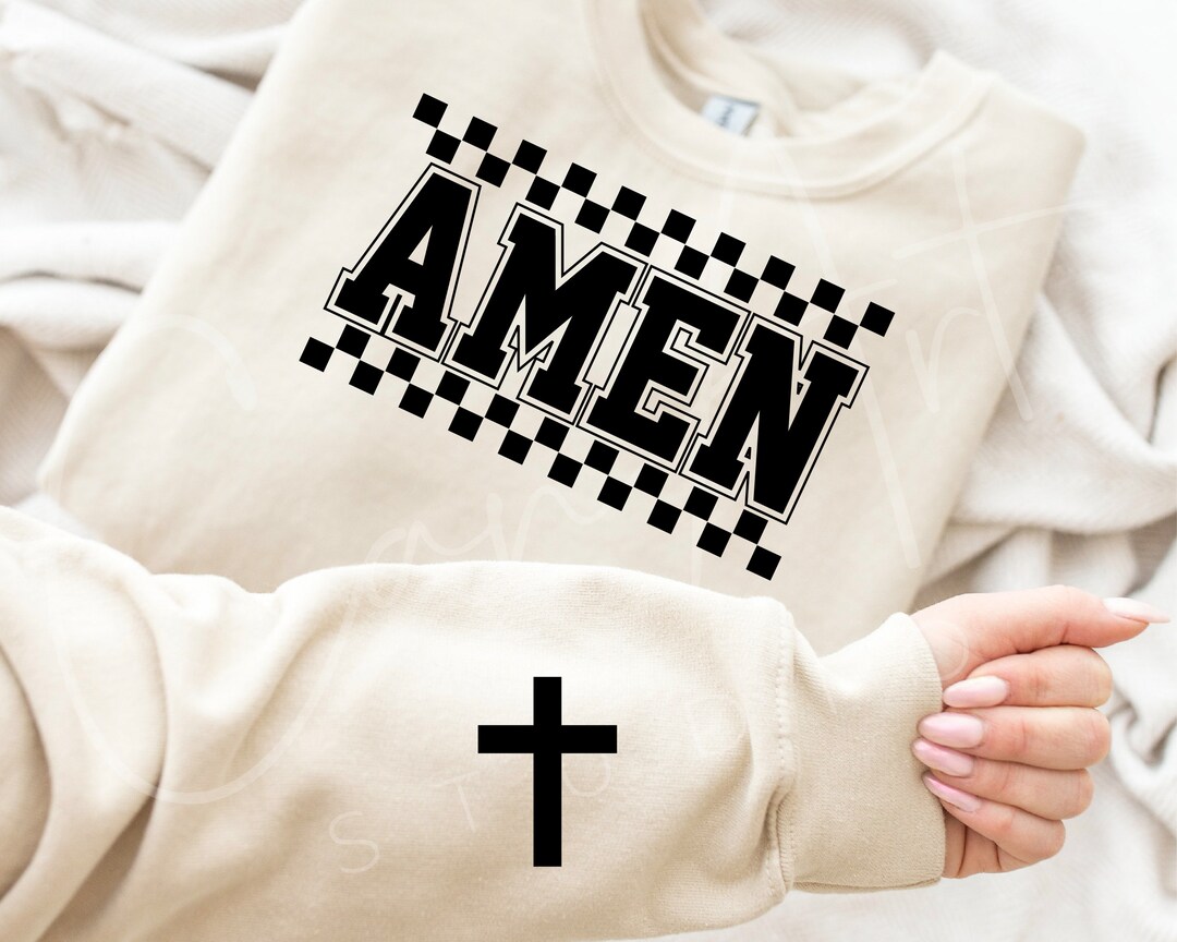 Amen Svg Files: Christian Quote, Inspirational Cut Design (digital ...
