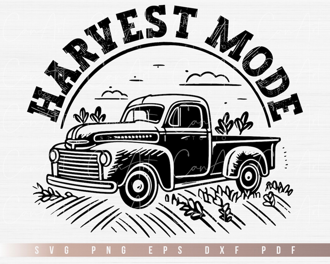 Harvest Mode Svg Png, Fall Svg Cut File for Cricut, Autumn Harves Svg ...