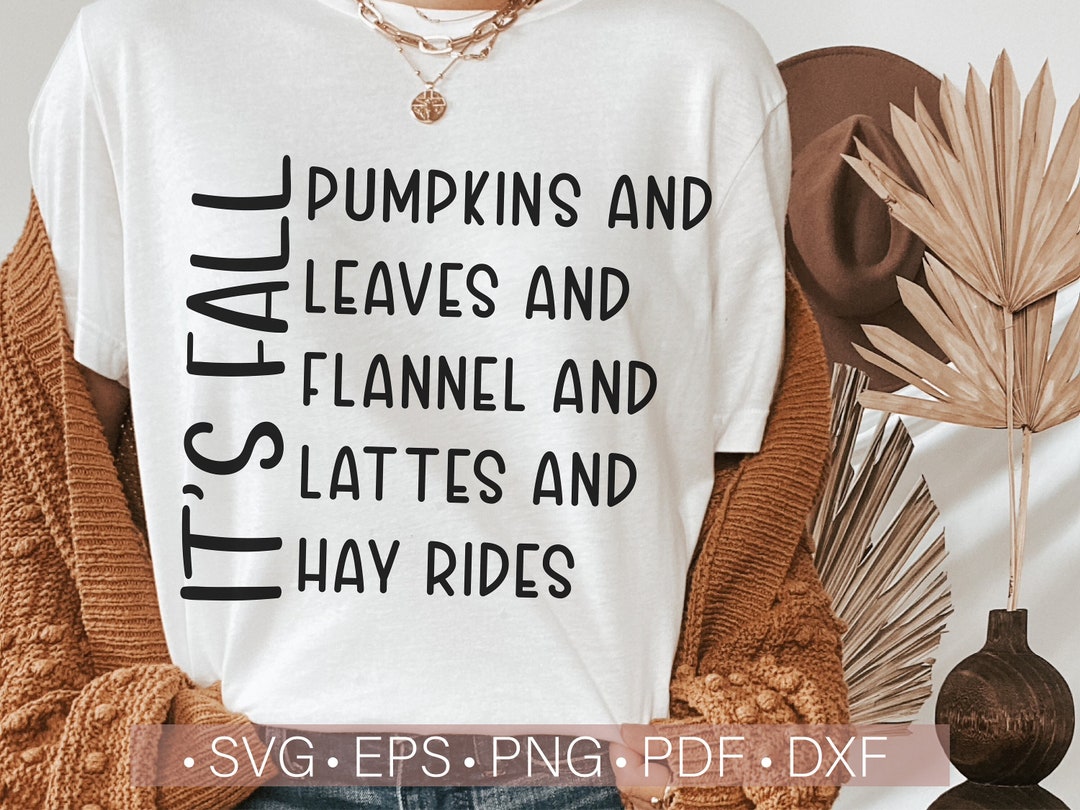 It's Fall Svg Thanksgiving SVG PNG Funny Fall Autumn - Etsy
