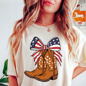 4th of July Coquette Cowgirl Png, Fourth of July Sublimation Png Print ...