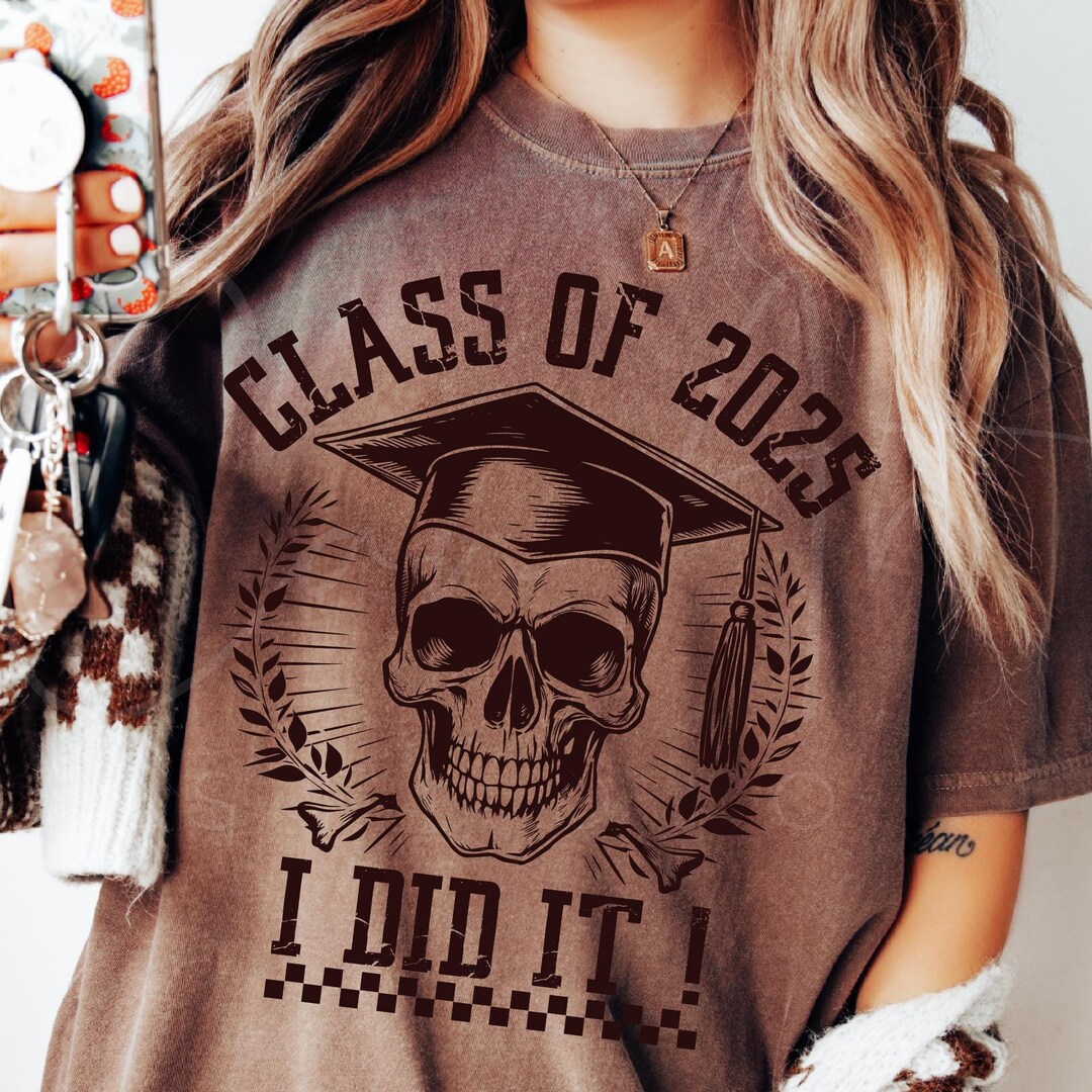 Skeleton College Graduation Design, Skull Graduation PNG, Class of 2025 ...